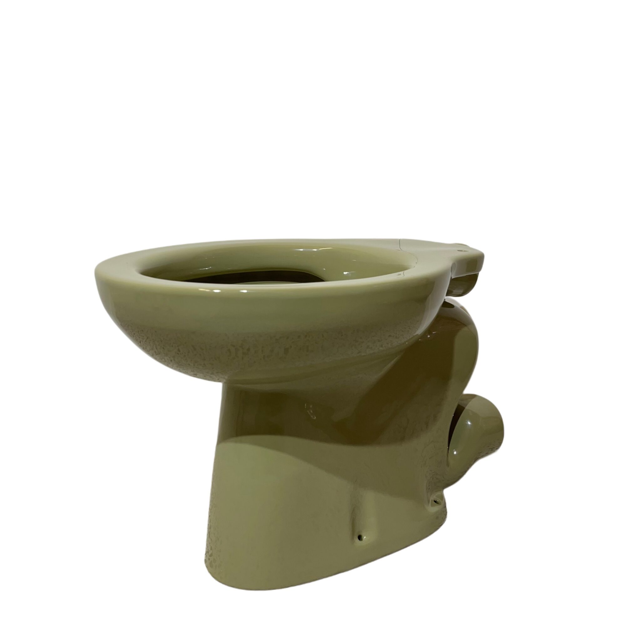 Royal Doulton Avocado Toilet Low Level P Trap Pan - Sanitary Salvage