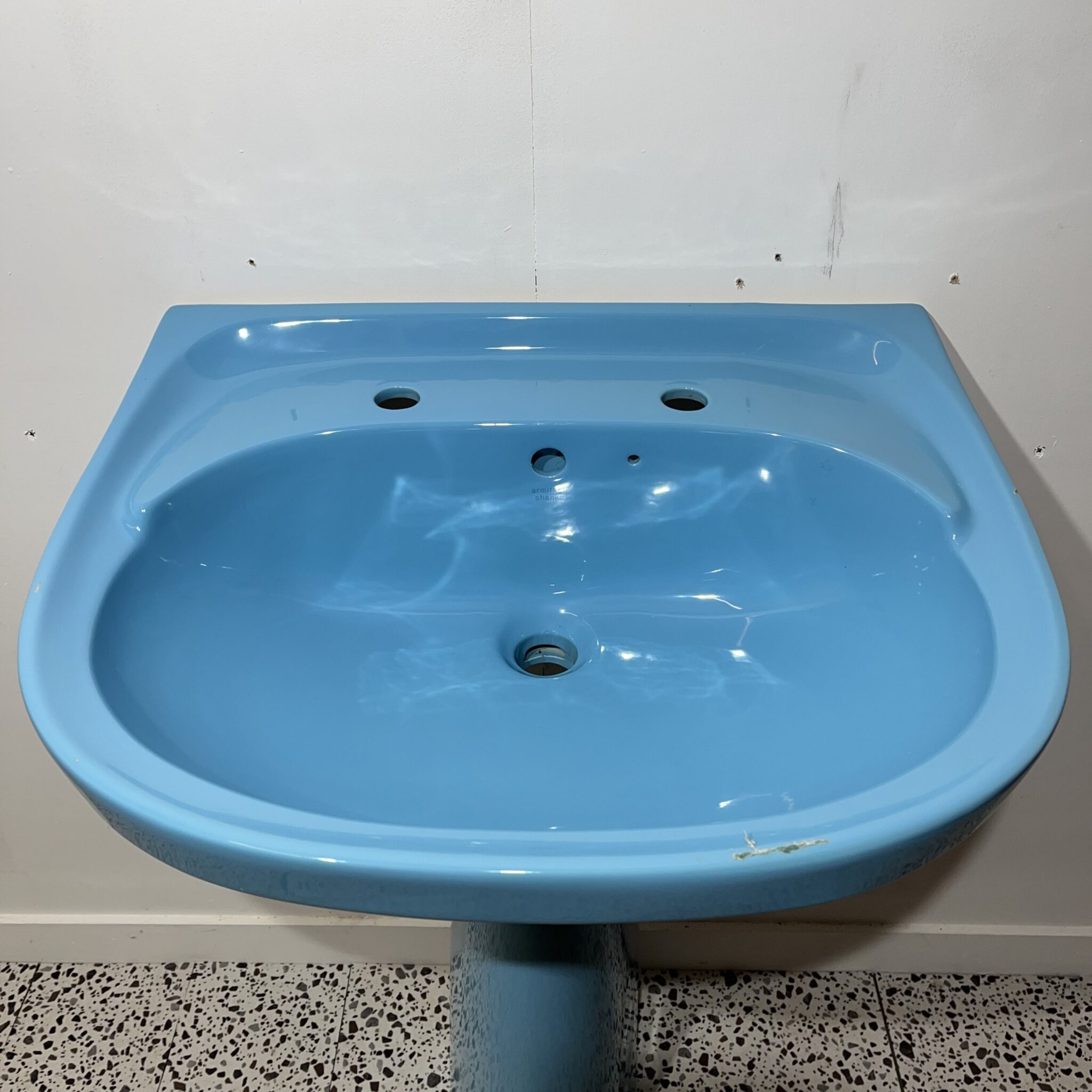 Pacific Blue Armitage Shanks Sandringham Basin & Pedestal 2 TH ...